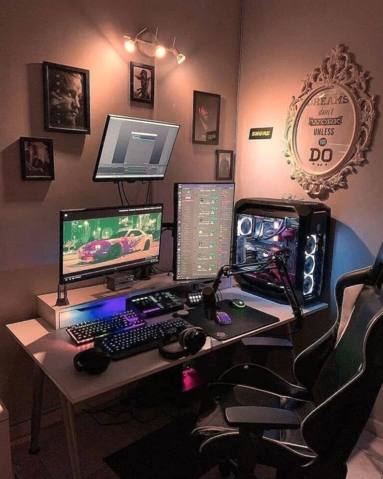 41 Unique Black And White Gaming Setup Ideas With Accessories In 2024