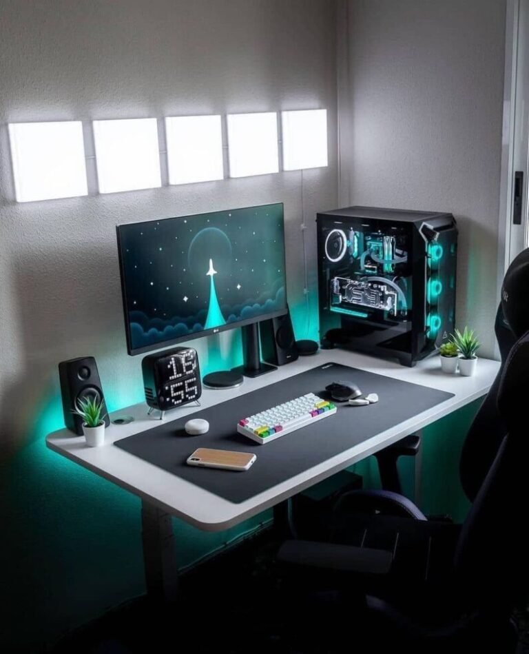 41 Unique Black And White Gaming Setup Ideas With Accessories In 2024