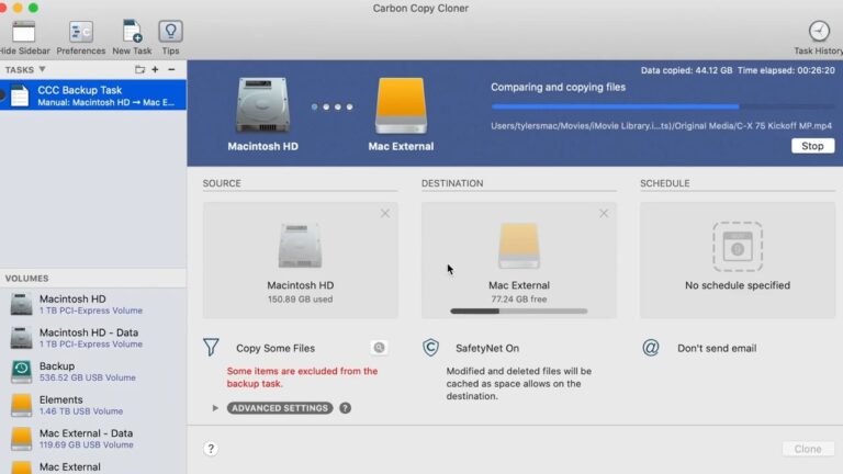 Differences Between Carbon Copy Cloner VS. Time Machine