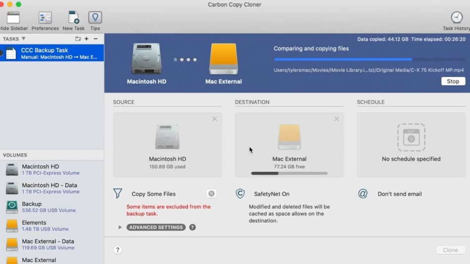 Differences Between Carbon Copy Cloner VS. Time Machine